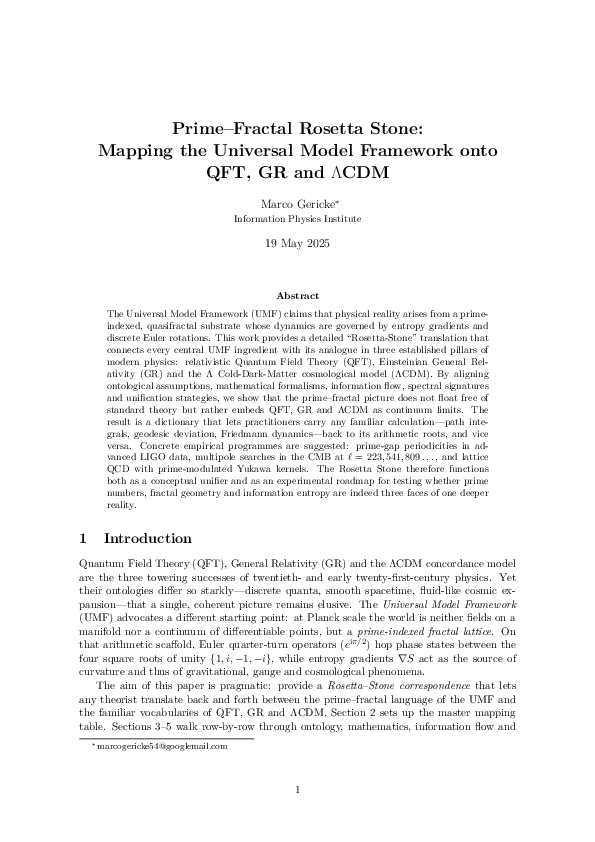 (PDF) Prime-Fractal Rosetta Stone: Mapping the Universal Model ...
