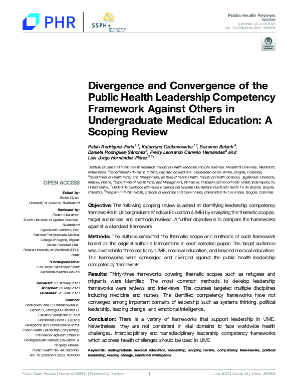 (PDF) Divergence and Convergence of the Public Health Leadership ...