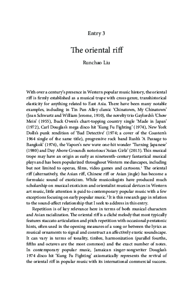 (PDF) The Oriental Riff