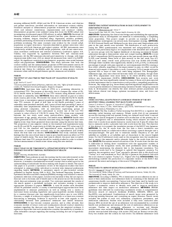 (PDF) Identifying patient subpopulations in early development to ...