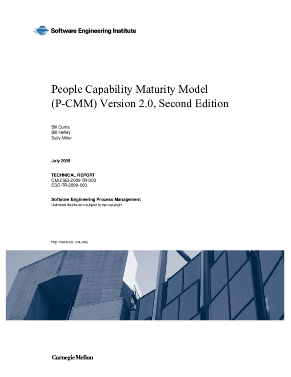 (PDF) People Capability Maturity Model (P-CMM) Version 2.0, Second Edition