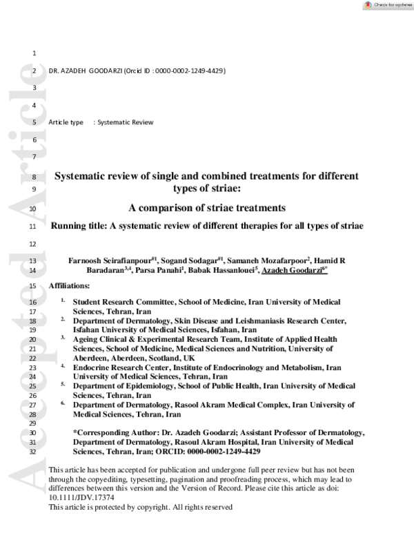 (PDF) Systematic review of single and combined treatments for different ...