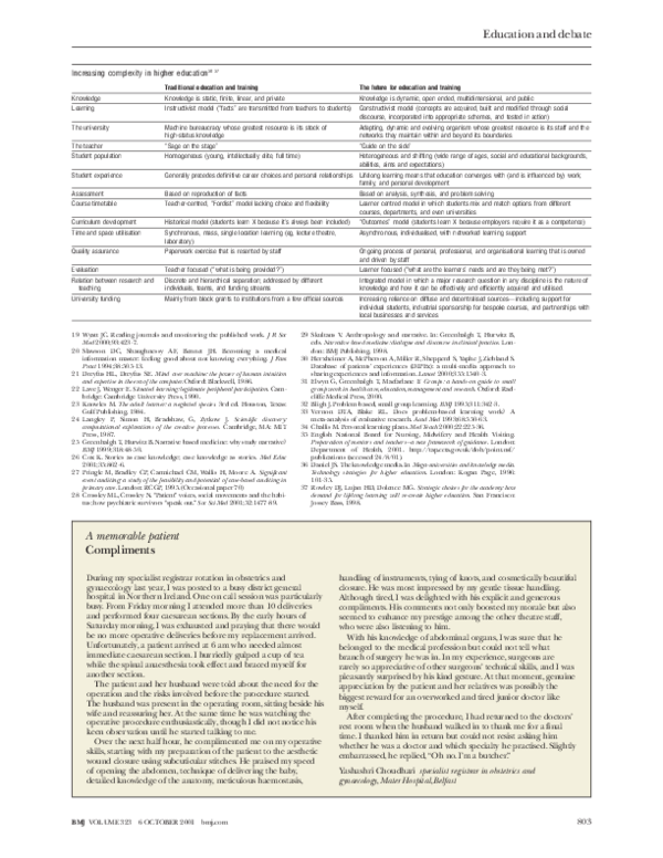 (PDF) A memorable patient: Compliments