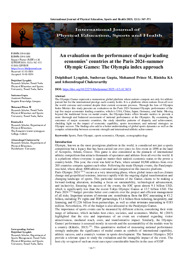 (PDF) An evaluation on the performance of major leading economies ...