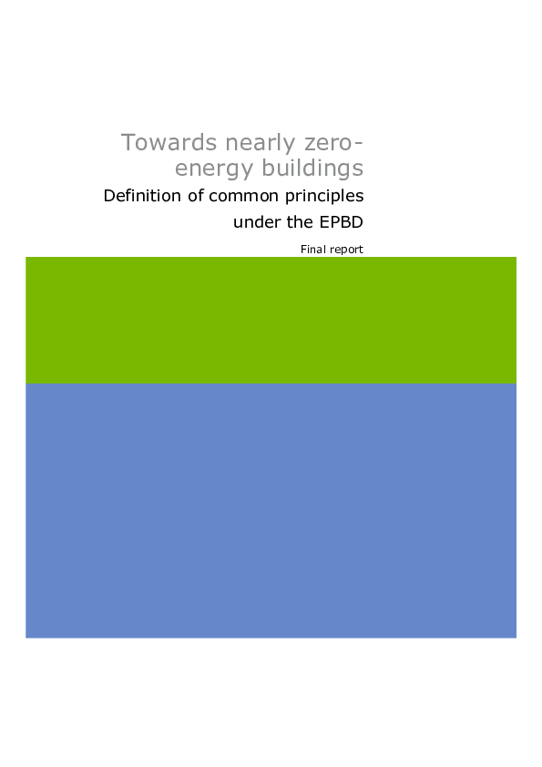 (PDF) Towards nearly zero- energy buildings. Definition of common ...