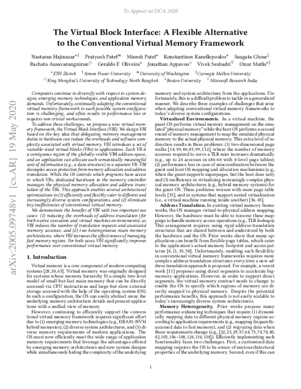 (PDF) The Virtual Block Interface: A Flexible Alternative to the ...