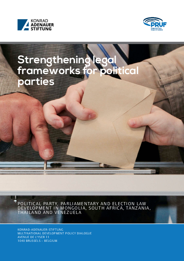 (PDF) Strengthening legal frameworks for political parties: political ...
