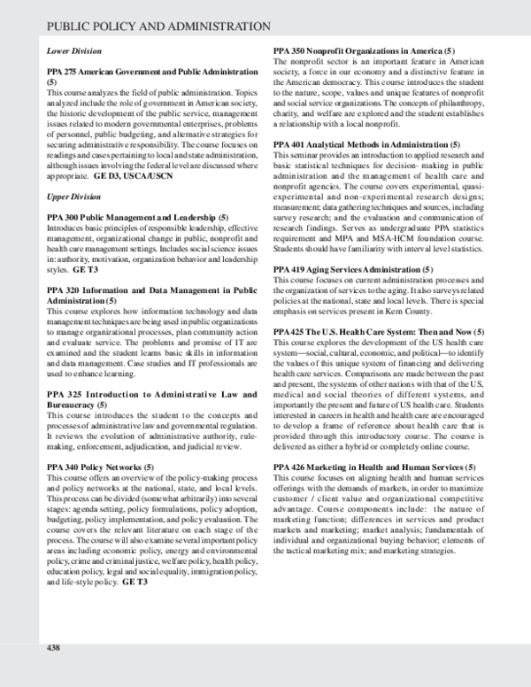 (PDF) Public Policy and Administration