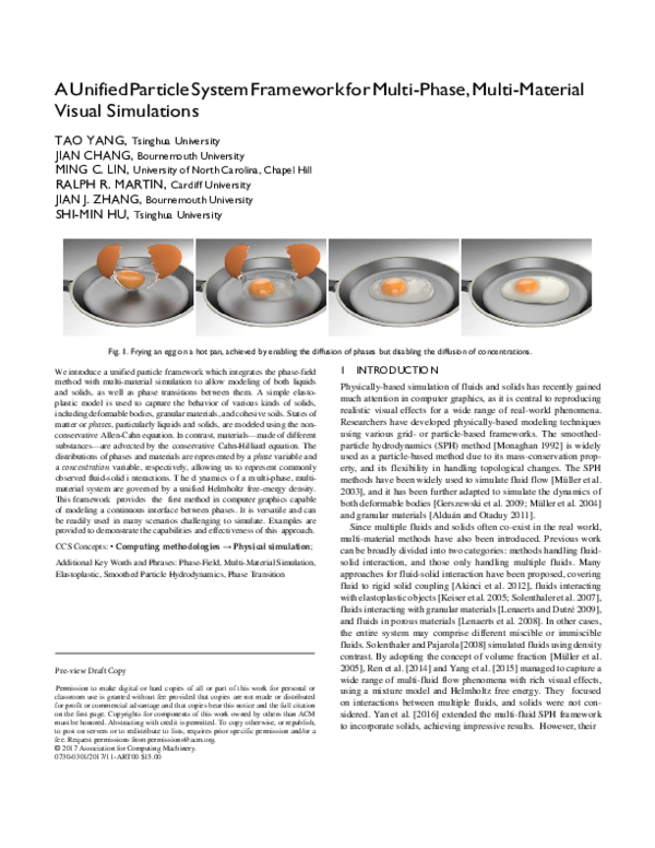 (PDF) A unified particle system framework for multi-phase, multi-material visual simulations