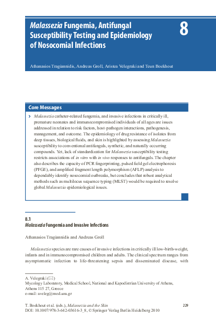 (PDF) Malassezia Fungemia, Antifungal Susceptibility Testing and ...