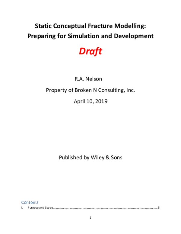 (PDF) Static Conceptual Fracture Modelling: Preparing for Simulation ...