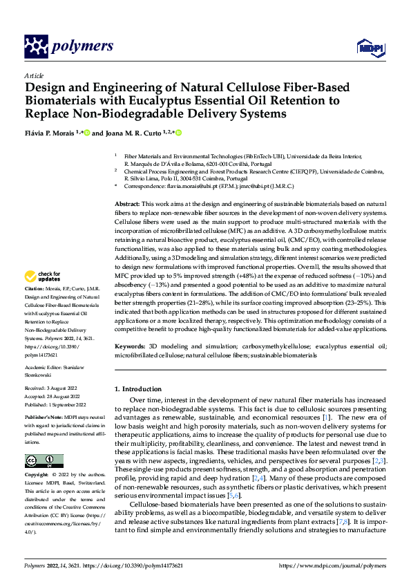 (PDF) Design and Engineering of Natural Cellulose Fiber-Based ...