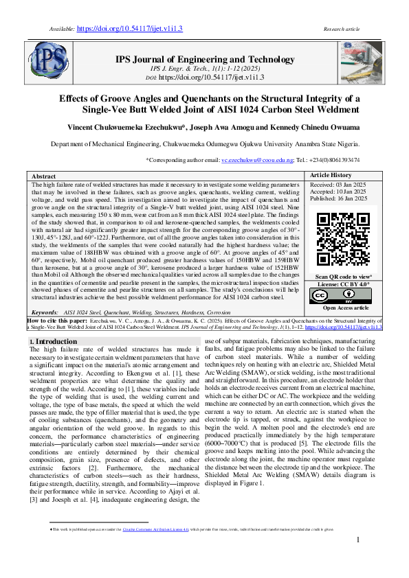 (PDF) Effects of Groove Angles and Quenchants on the Structural ...