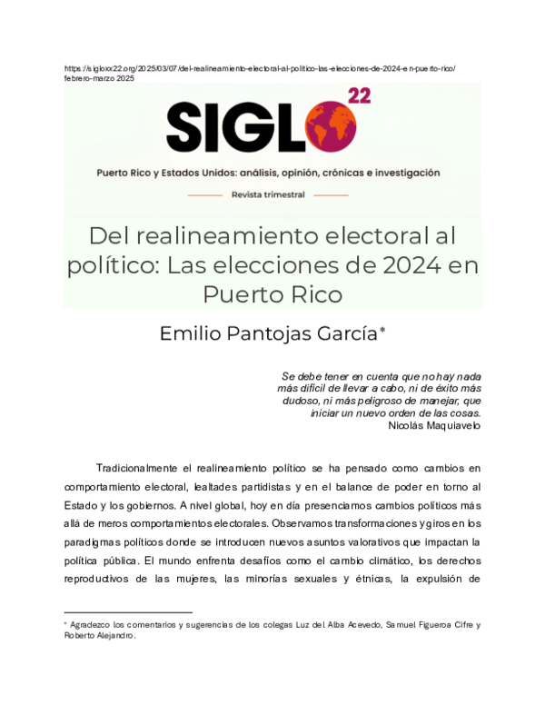 (PDF) Del realineamiento electoral al político: Las elecciones de 2024 ...