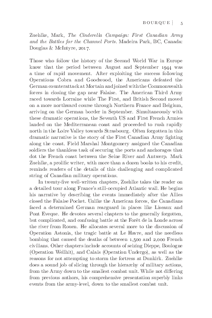 (PDF) Review of "The Cinderella Campaign: First Canadian Army and the ...