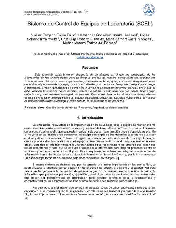 (PDF) Sistema de Control de Equipos de Laboratorio (SCEL)