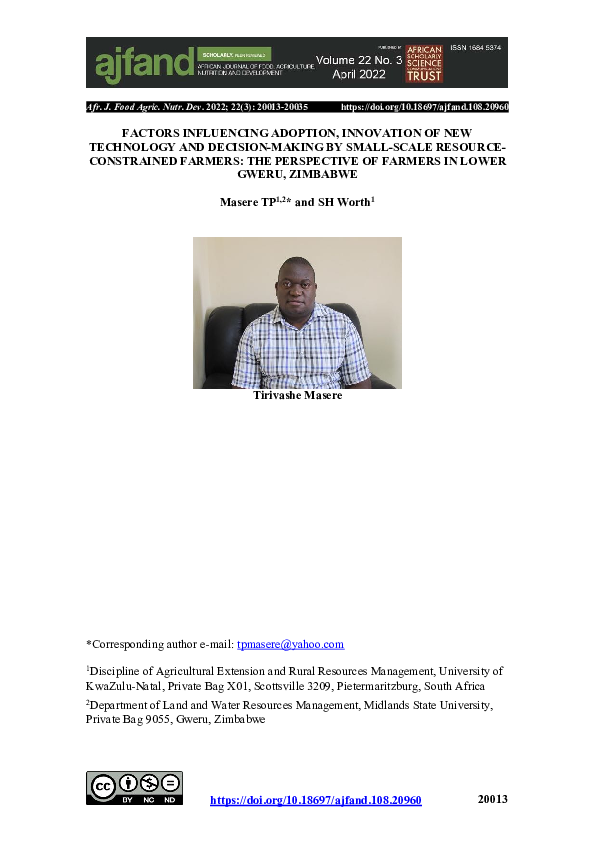 (PDF) Factors influencing adoption, innovation of new technology and ...