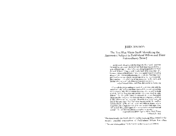 (PDF) The Text That Wrote Itself: Identifying the Automated Subject in ...