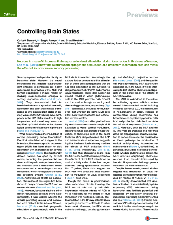 (PDF) Controlling Brain States