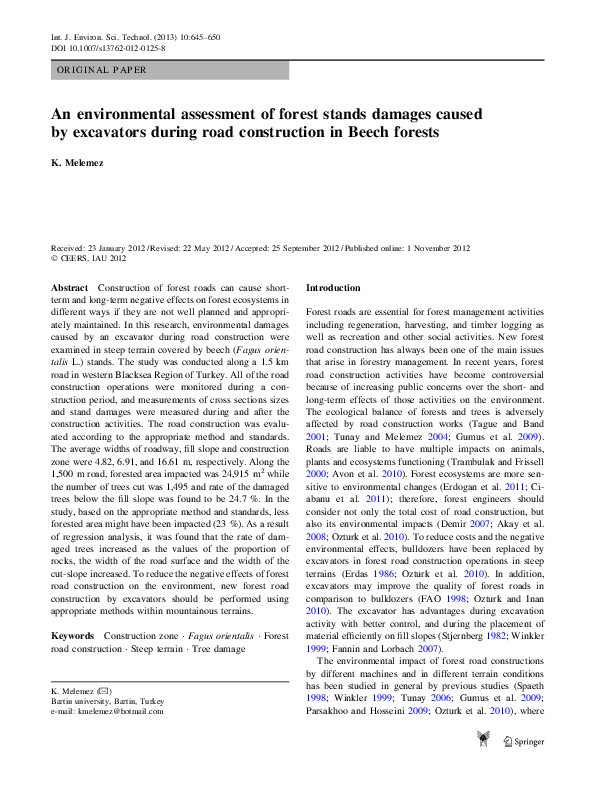 (PDF) An environmental assessment of forest stands damages caused by ...