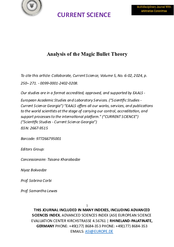 (PDF) Analysis of the Magic Bullet Theory