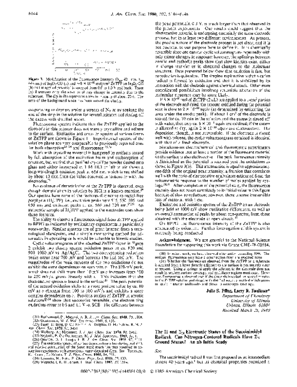 (PDF) The .PI. and .SIGMA.N electronic states of the succinimidyl ...