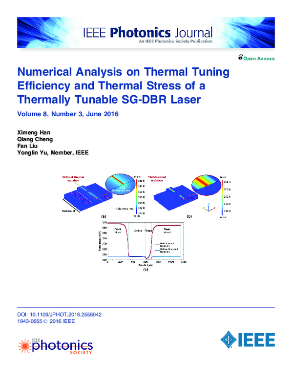 (PDF) Numerical Analysis on Thermal Tuning Efficiency and Thermal Stress of a Thermally Tunable ...