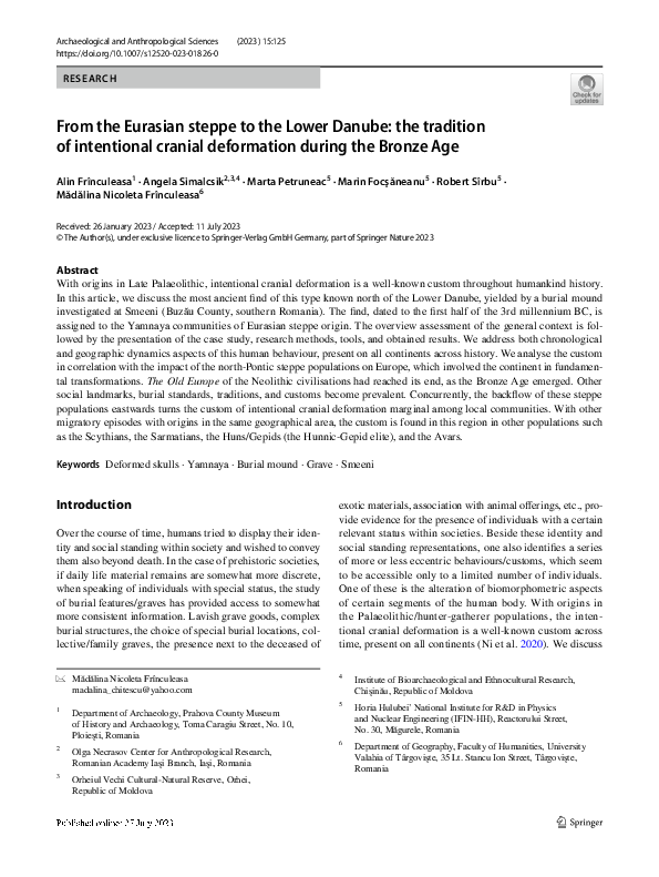 (PDF) From the Eurasian steppe to the Lower Danube: the tradition of ...