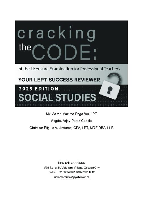 (PDF) CRACKING THE CODE BOOK COMPILATION