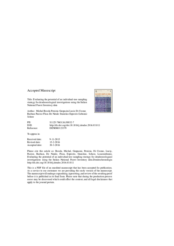 (PDF) Evaluating the potential of an individual-tree sampling strategy ...