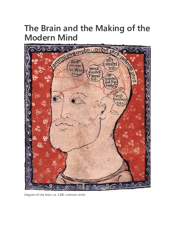 (PDF) The Brain and the Making of the Modern Mind, Renovatio, Spring ...