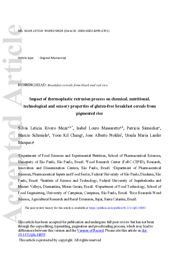 (PDF) Impact of thermoplastic extrusion process on chemical ...