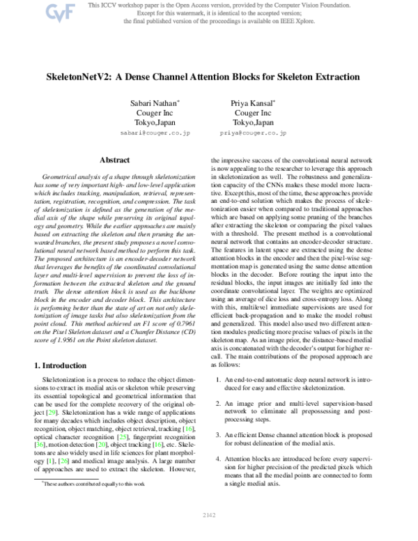 (PDF) SkeletonNetV2: A Dense Channel Attention Blocks for Skeleton Extraction