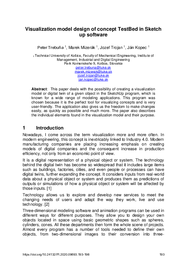 (PDF) Visualization model design of concept TestBed in Sketch up software