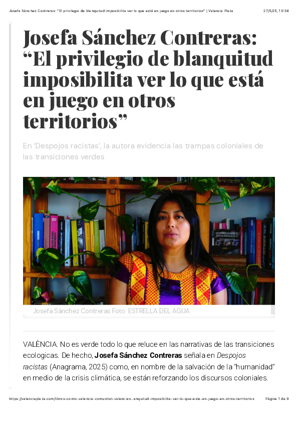 (PDF) Josefa Sánchez Contreras: "El privilegio de blanquitud ...