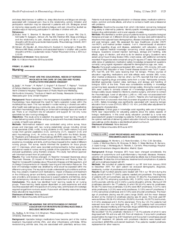 (PDF) FRI0618-HPR Measuring the Effectiveness of Patient Education for ...