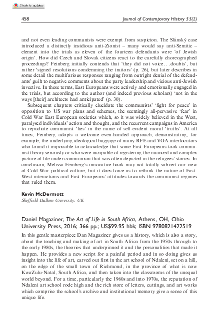 (PDF) Daniel Magaziner, The Art of Life in South Africa