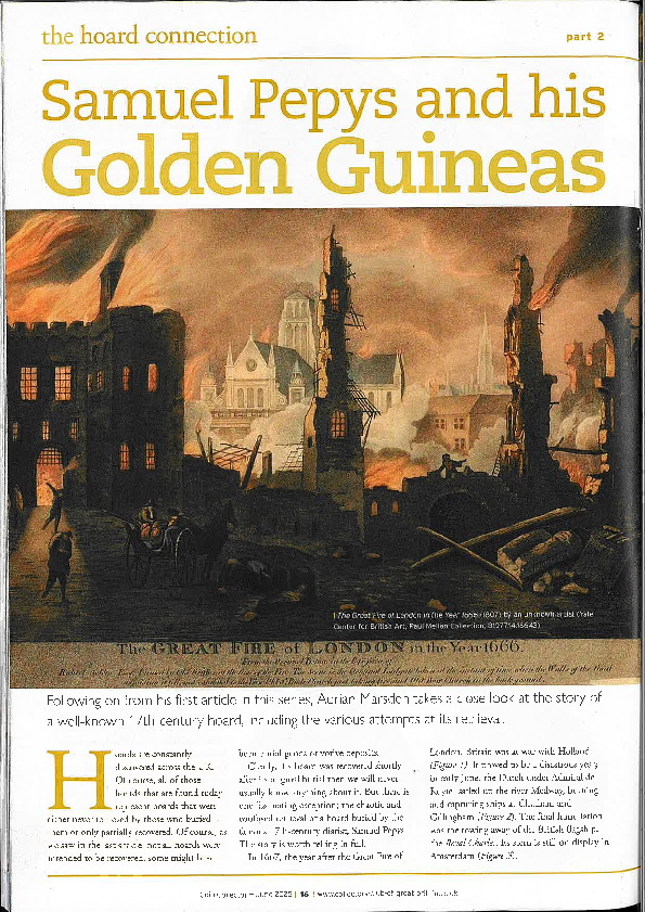 (PDF) COIN COLLECTOR Hoards 2 Samuel Pepys and his golden guineas