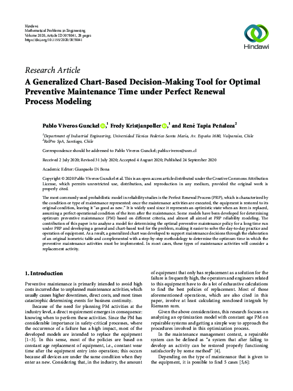(PDF) A Generalized Chart-Based Decision-Making Tool for Optimal ...