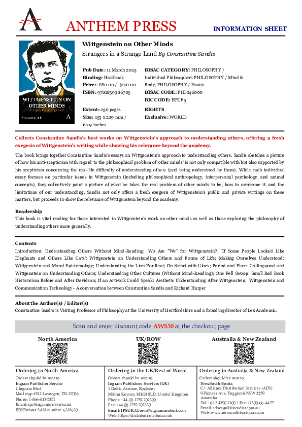 (PDF) Wittgenstein on Other Minds Strangers in a Strange Land By ...