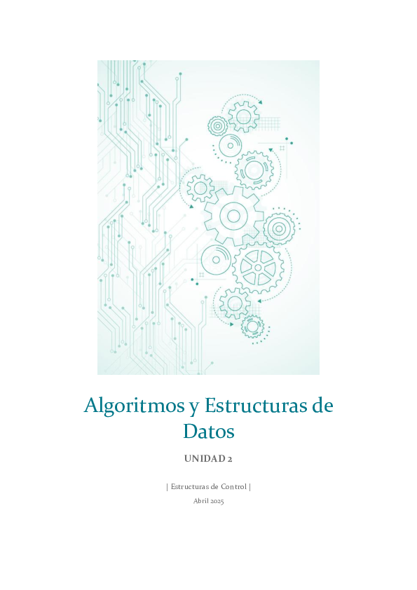 (PDF) Algoritmos y Estructuras de Datos