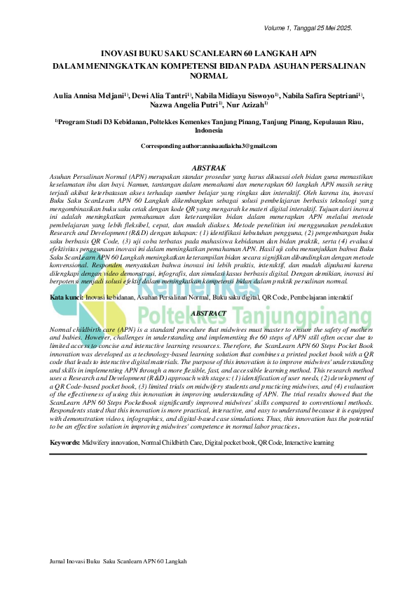 (PDF) INOVASI BUKU SAKU SCANLEARN 60 LANGKAH APN DALAM MENINGKATKAN ...