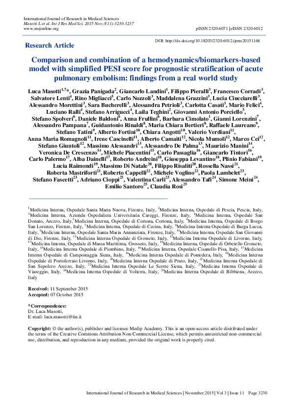 (PDF) Comparison and combination of a hemodynamics/biomarkers-based ...