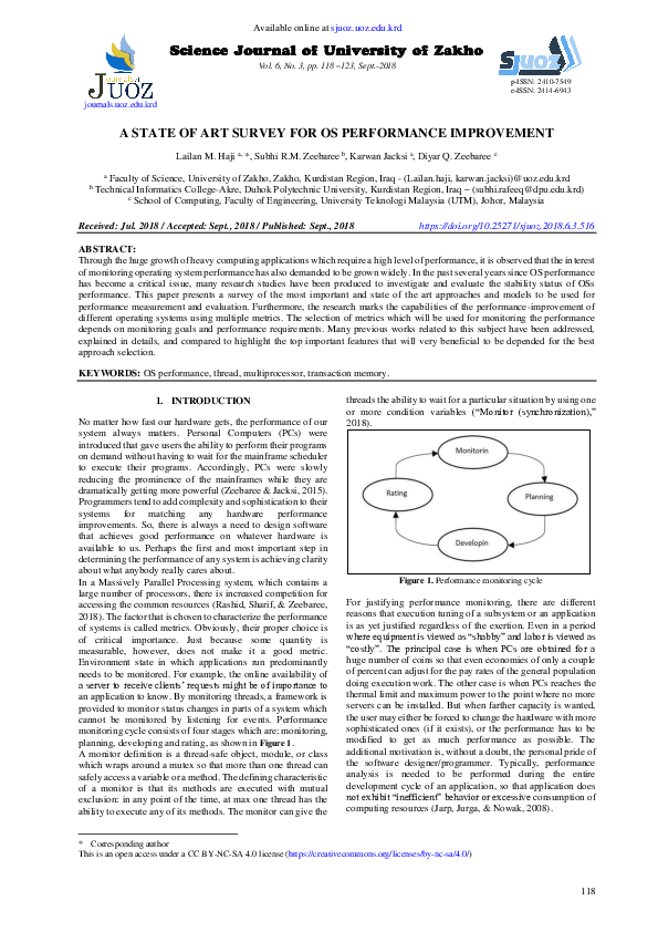 (PDF) A State of Art Survey for OS Performance Improvement