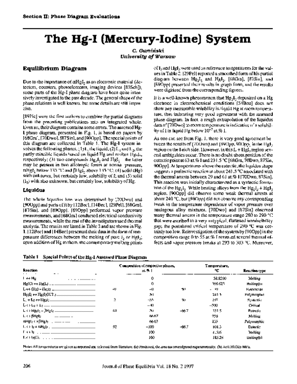 (PDF) The hg-i (mercury-iodine) system