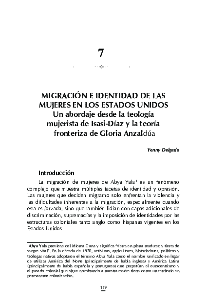 (PDF) MIGRACIÓN E IDENTIDAD DE LAS MUJERES EN LOS ESTADOS UNIDOS Un ...