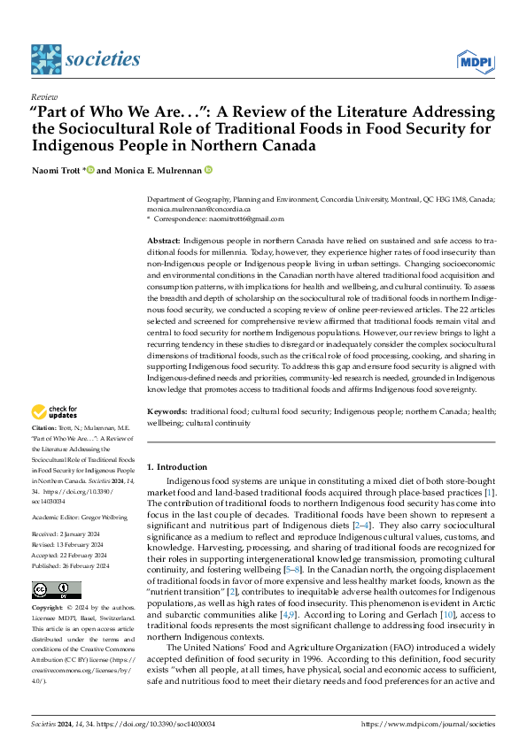 (PDF) "Part of Who We Are. . .": A Review of the Literature Addressing ...
