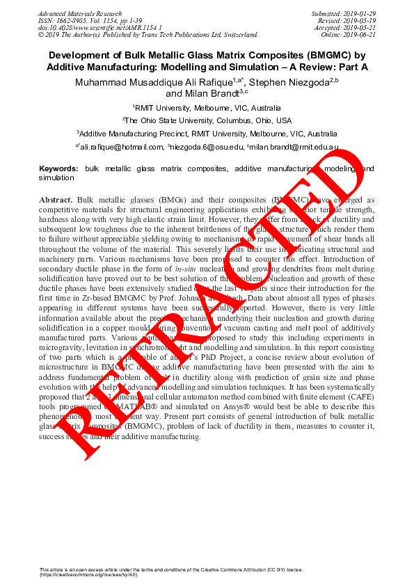 (PDF) Retracted: Development of Bulk Metallic Glass Matrix Composites ...