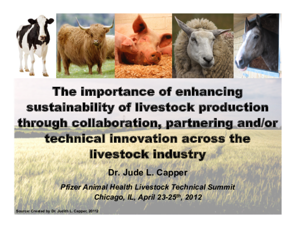 (PDF) The importance of enhancing sustainability of livestock ...