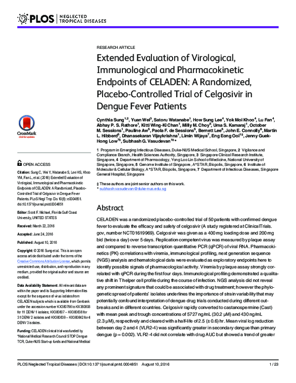 (PDF) Extended Evaluation of Virological, Immunological and ...